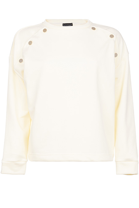 Ženski duks dugih rukava sa ukrasnim dugmićima | Tiffany Production