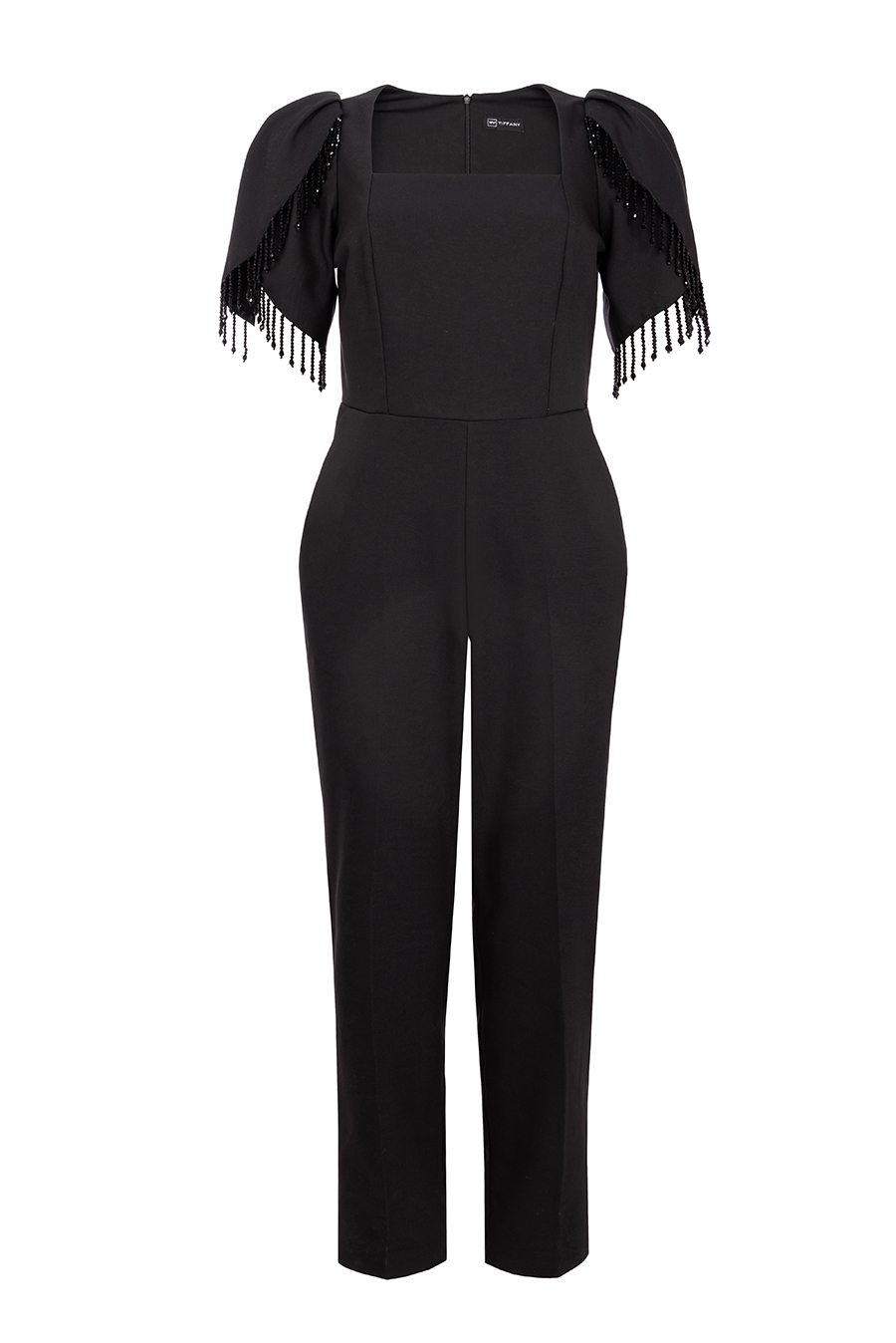 Elegantni kombinezon sa naglašenim rukavima sa resama | Tiffany Production