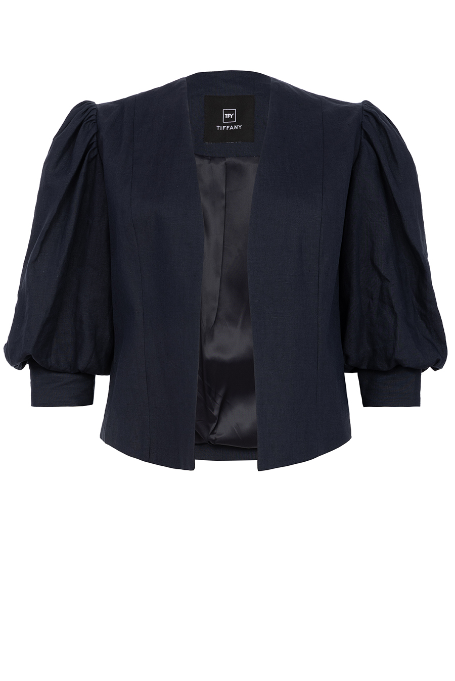 Sako naglašenih rukava od 100% lana | Tiffany Production